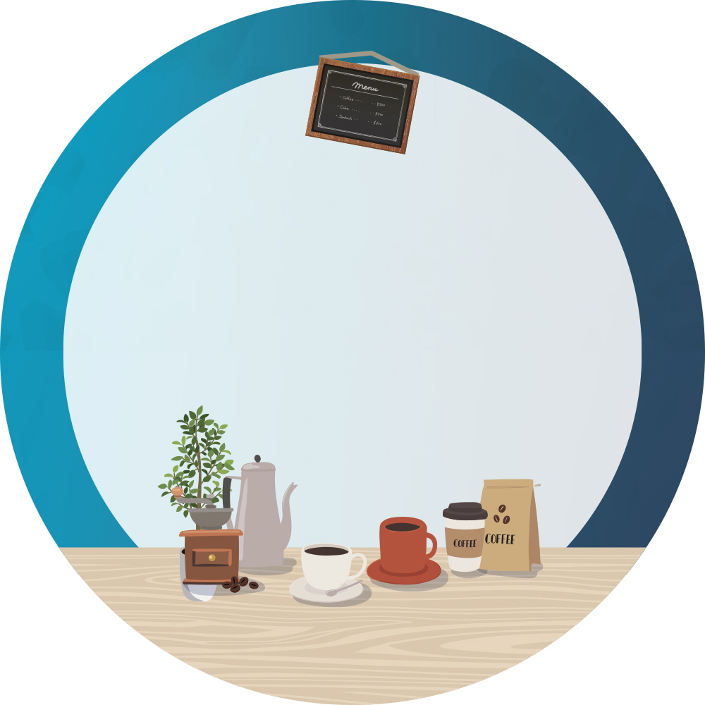 아이스틱, 규격코드: 634, 디자인코드: DA199, Φ60 (mm) 원형 - 출력용 스티커(점착 라벨지), 택 전문 아이라벨